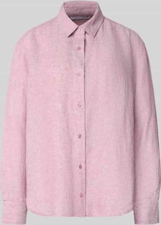 Sams&oslash;e & Sams&oslash;e Regular Fit Leinenbluse mit Knopfleiste