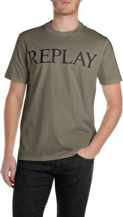 Replay T-Shirt pour Homme, 759 Mud Green, M
