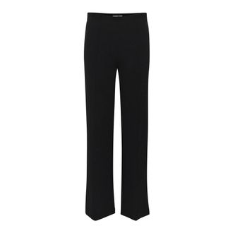 Soaked In Luxury Schwarze Schlitzhose mit Elastischem Bund - - Trousers - Damen - Schwarzk - S
