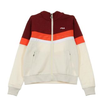 Fila Damen Trainingsjacke in Rhabarber/Grau/Fiesta Orange/Wei&szlig; - - Sweatshirts & Hoodies - Damen - Mehrfarbig - M