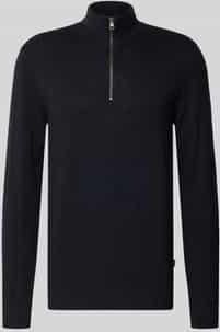 Blend Troyer aus Baumwoll-Mix in Strick-Optik