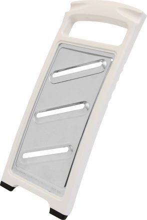 Fackelmann Fackelmann Gurkenhobel ARCADALINA, Reibe aus Edelstahl, Gem&uuml;sehobel mit drei extrascharfen Klingen (Farbe: Wei&szlig;/Silber), Menge: 1 St&uuml;ck