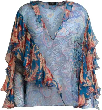 Etro Blouse &agrave; volants Etro