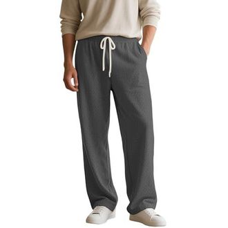 Generic Pantalon de loisirs pour homme - Pantalon de jogging long - Respirant - &Eacute;l&eacute;gant - Confortable - Pantalon de course ample - Pantalon de surv&ecirc;tement bag