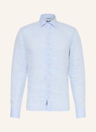 Stenstr&ouml;ms Leinenhemd Slimline Fit blau
