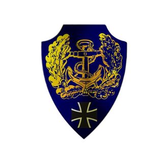 Copytec Aluschild Barettabzeichen Marinesicherung Bundesmarine Bundeswehr BW 47190