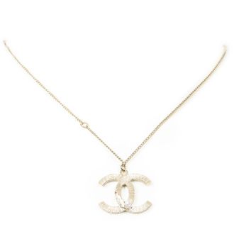 Chanel Crossbody Bags - CC Pearl Feather Pendant Necklace - Gr. unisize - in Gold - f&uuml;r Damen