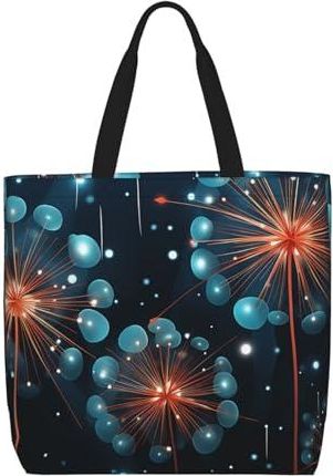 Generic Forme De Pissenlit Sac A Main Femme L&eacute;ger Sacs De Courses D&eacute;contract&eacute; Sac Fourre-Tout Pour Travail Shopping Plage