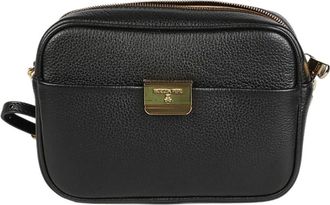Patrizia Pepe Sac bandouli&egrave;re All Day en cuir avec cha&icirc;ne - Femme - Sacs - Noir - Taille: ONE Size