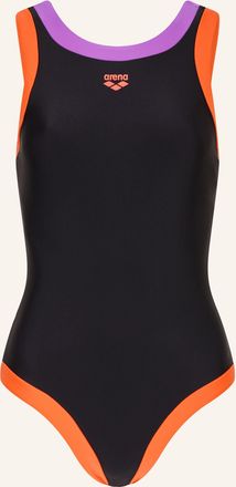 Arena Badeanzug Arena Bold Lines Mit Uv-Schutz 50+ schwarz