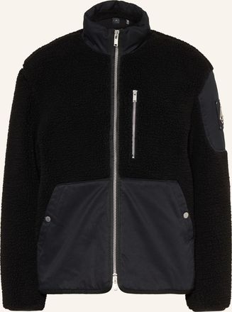 Moose Knuckles Teddyfell-Jacke Im Materialmix schwarz