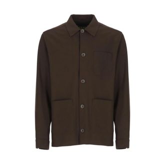 Herno Homme, Chemises, Brun, Taille: L Veste Chemise Légère à Poches