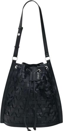 Desigual Femme, Sacs, Noir, Taille: ONE Size Sac &agrave; Dos Cordon Effet Tiss&eacute;