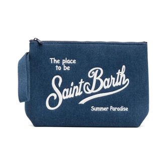 MC2 Saint Barth Femme, Sacs, Bleu, Taille: ONE Size Aline Clutch