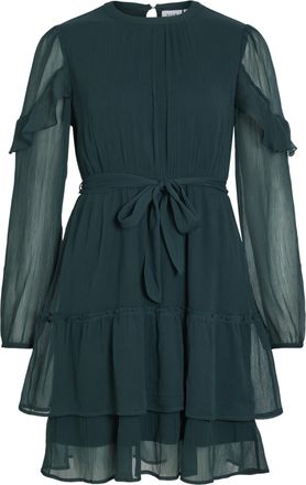 Vila Vielly L/S Flounce Dress - Noos