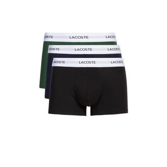 Lacoste Lot de trois boxers en coton m&eacute;lang&eacute;