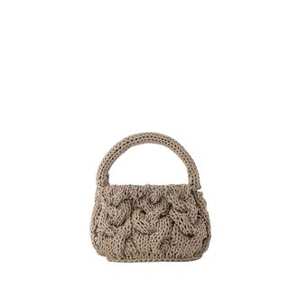 J.W.Anderson Femme, Sacs, Gris, Taille: ONE Size Small Cable Knit Bag