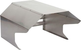 Hhg M&auml;hroboter-Garage HHG 973, Dach Unterstand f&uuml;r Rasenm&auml;her, Metall 40x59x69cm Edelstahl
