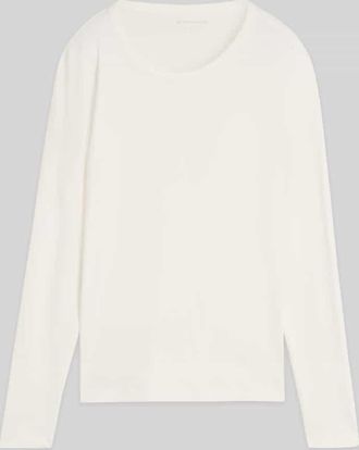 Tom Tailor Regular Fit Langarmshirt aus reiner Baumwolle