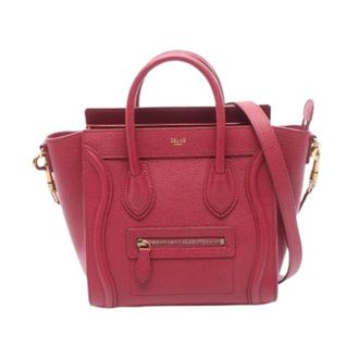 Celine Sac &agrave; main Pre-owned Luggage Nano Shopper en cuir - Femme - Pre-owned - Rose - Taille: ONE Size