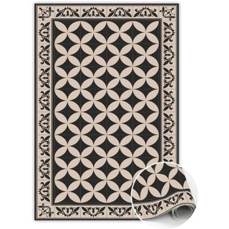 Tulup Tapis Vinyle pvc &Eacute;l&eacute;gant Protection pour le Sol - Carreaux espagnols - 120x180 cm