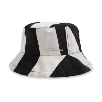 Jacquemus unisex, Accessoires, Gris, Taille: 58 CM Chapeau avec logo brod&eacute;