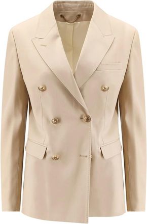 Golden Goose Femme, Vestes, Beige, Taille: 38 FR Blazer croisé en laine