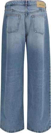 Ami Wide-Leg Cotton Jeans - Blue