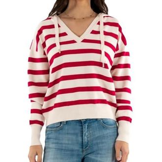 Morgan Pull &Eacute;cru/Rouge Femme Ballo &Eacute;cru L