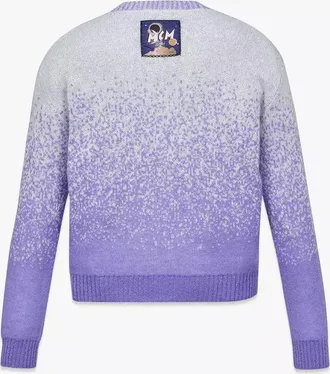 MCM Mohair Jacquard Gradient Sweater - Purple