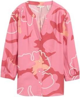 Tom Tailor 1045237 Blouse, 37187-pink big Floral Shapes Design, 38 Femmes