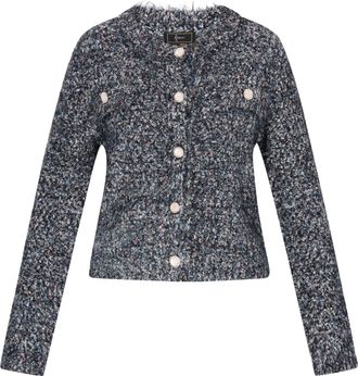 Faina Strickjacke Frauen schwarz mehrfarbig