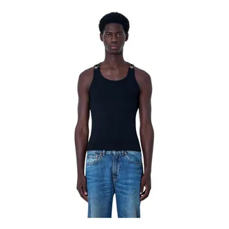 Jean Paul Gaultier Homme, Tops, Noir, Taille: L D&eacute;bardeur c&ocirc;tel&eacute; avec d&eacute;tails m&eacute;talliques