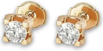 Cartier Ohrringe - NEUE CARTIER C OHRSTECKER AUS ROSEGOLD MIT 0,48CT - Gr. unisize - in Gold - f&uuml;r Damen