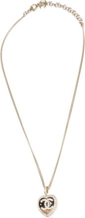 Chanel collier coeur &agrave; logo (2023) - Argent