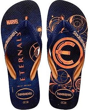 Havaianas Top Marvel, Tongues, Marine/Marine/Golden
