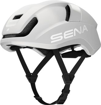 Sena S Smarter Rennradhelm mit Mesh Intercom (Mattwei&szlig;, L)