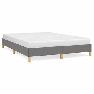 vidaXL Bettgestell ohne Matratze Dunkelgrau 160x200 cm Stoff Vidaxl