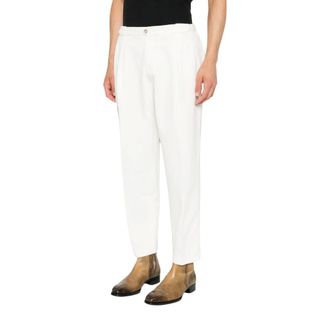 BRIGLIA 1949 Homme, Pantalons, Blanc, Taille: XS Pantalon Droit Portobello