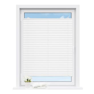 Woltu Plissee ohne Bohren mit Saugn&auml;pfen, Faltrollo Plisseerollo innen lichtdurchl&auml;ssig, Sonnenschutz f&uuml;r g&auml;ngige Fenster Dachfenster Balkont&uuml;ren, 80x130 cm