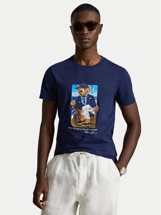 Polo Ralph Lauren T-Shirt 710B21964001 Dunkelblau Regular Fit