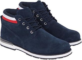 Tommy Hilfiger Homme Bottes Low Boot Core Suede Boot Daim, Bleu (Desert Sky), 40 EU