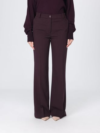 Pinko Pantalon droit Petalo en cr&ecirc;pe taille mi-haute