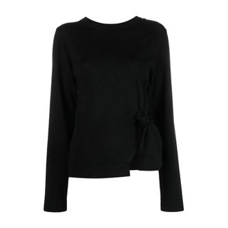 Jil Sander Rundhals-Sweatshirt - - Knitwear - Damen - Schwarzk - S