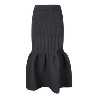 CFCL High-Waist Stretch Midi-Rock - - Skirts - Damen - Schwarzk - L