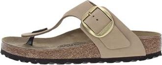 Birkenstock Gizeh BIG Buckle (Nubuck) - Sandalo Infradito da Donna 37/Sandcastle-L