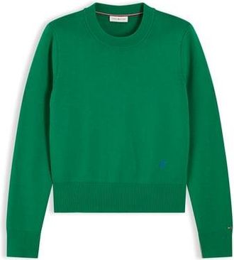 Tommy Hilfiger Pull col rond droit uni en coton