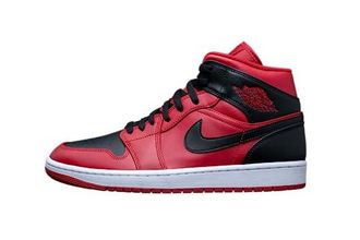 Nike Nike Air Jordan 1 Mid, Rouge, blanc, noir., 45 EU