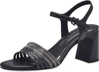 Marco Tozzi Sandale à talon by Guido Maria Kretschmer 2-28383-42 Femme, Noir Comb, 40 EU