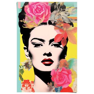 Reinders Poster, Frida Pop, Wohnzimmer, Poster, Wanddeko, Room Decor, 150 gr. gl&auml;nzend Bilderdruckpapier, Mehrfarbig, 91,5 x 61